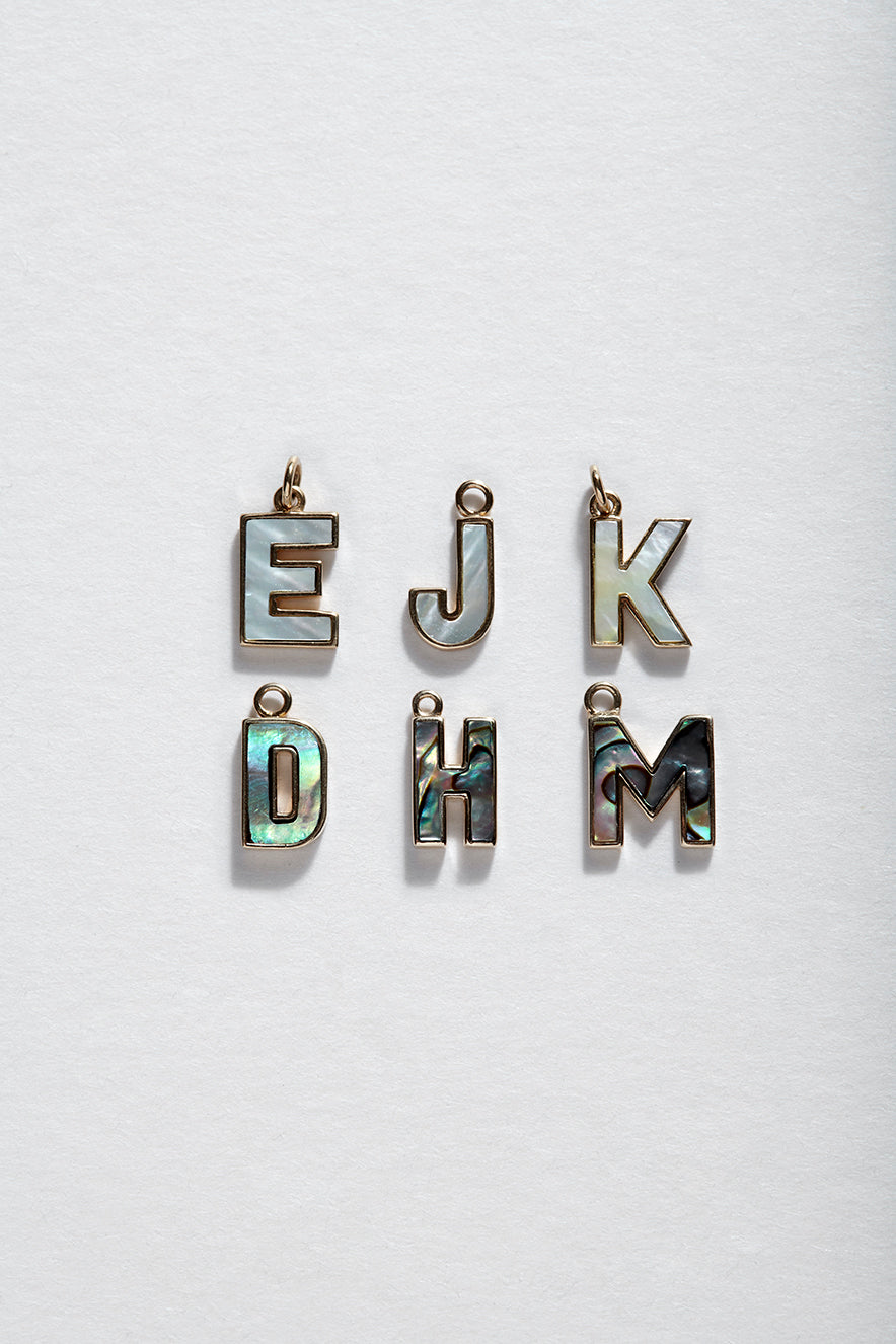 Pearl Initial Plaque – metier by tomfoolery