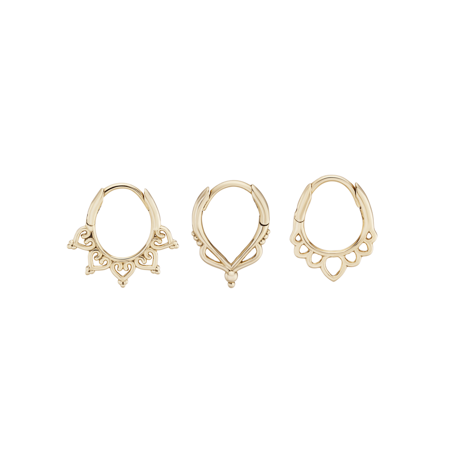 Dala Canelle Round Clicker Hoop – metier by tomfoolery
