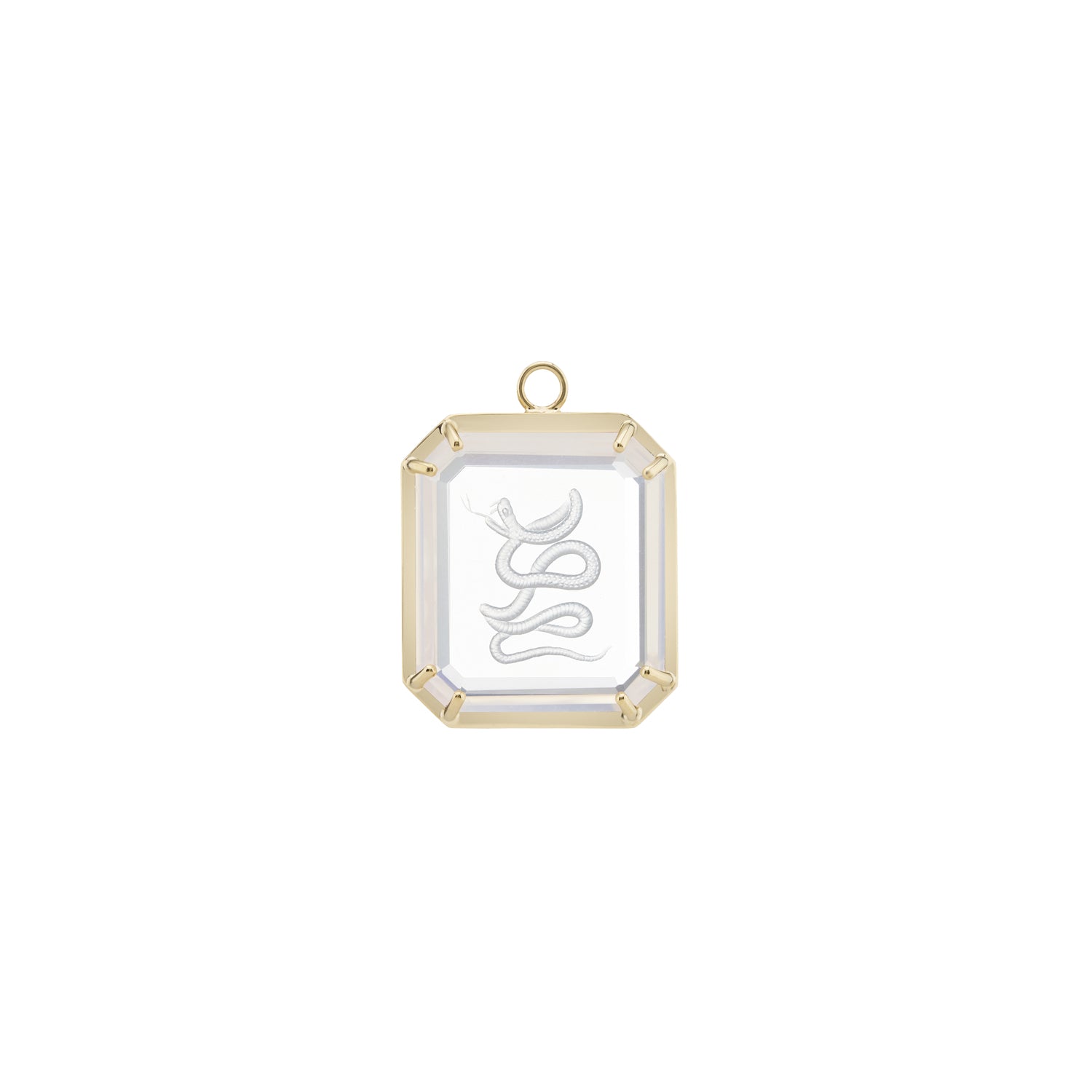 Limited Edition Rose Quartz 'Snake' Intaglio Plaque – metier by tomfoolery