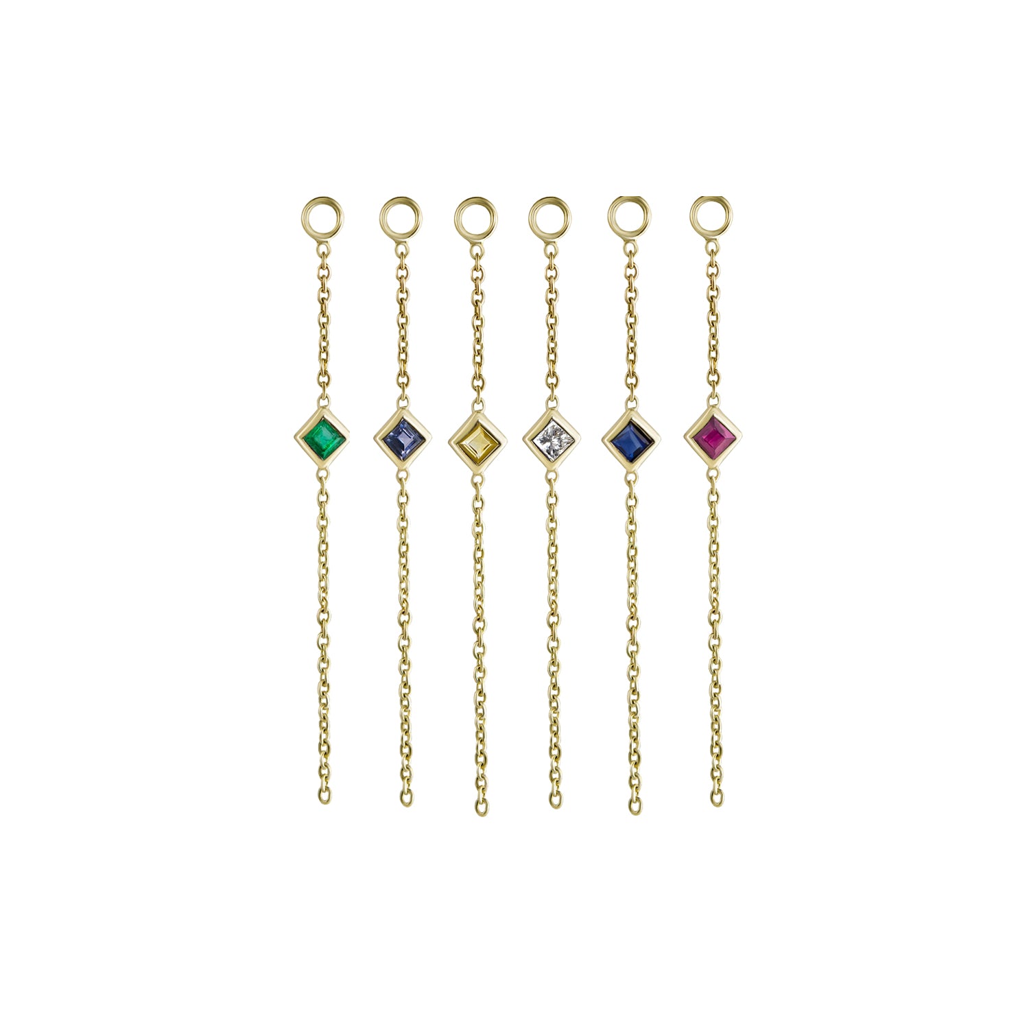 Single Princess Gemstone Chain Plaques – metier by tomfoolery