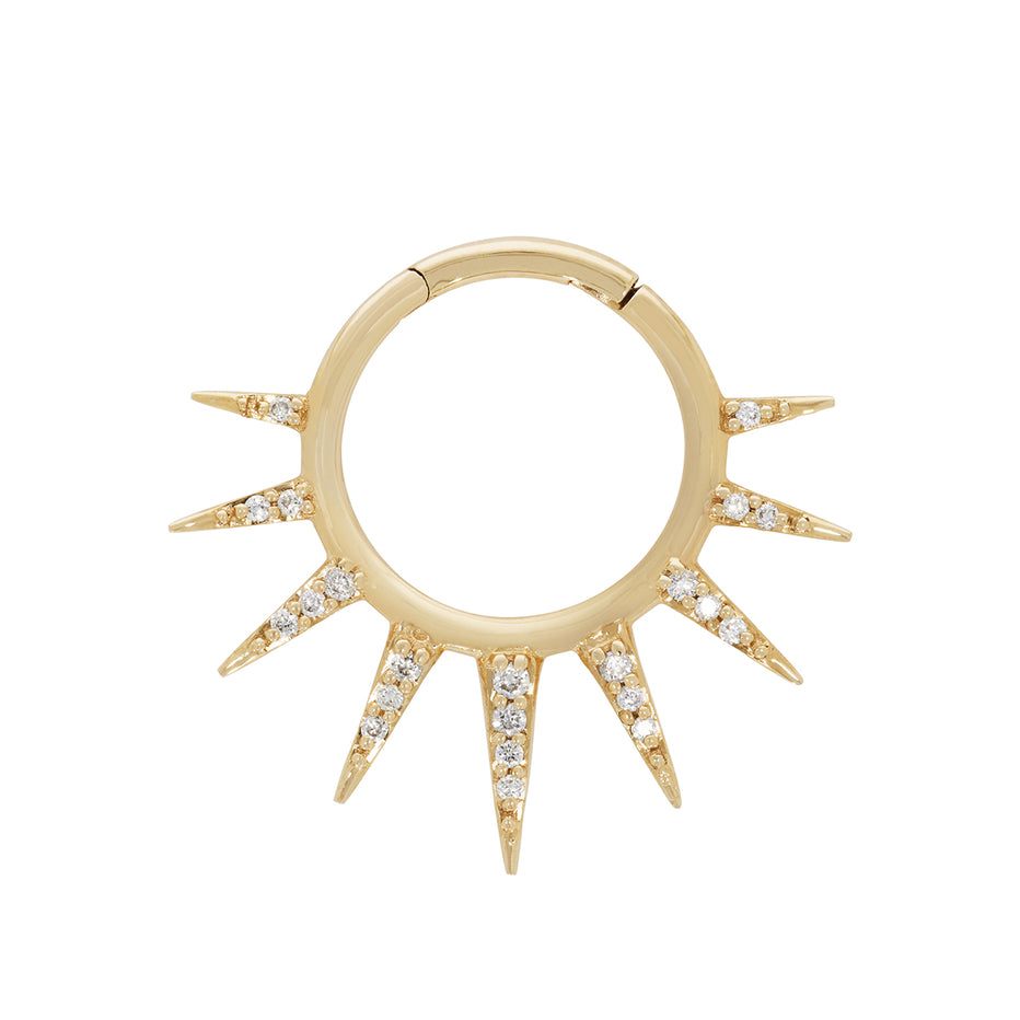 Split Point Clicker Hoop White Diamond – metier by tomfoolery