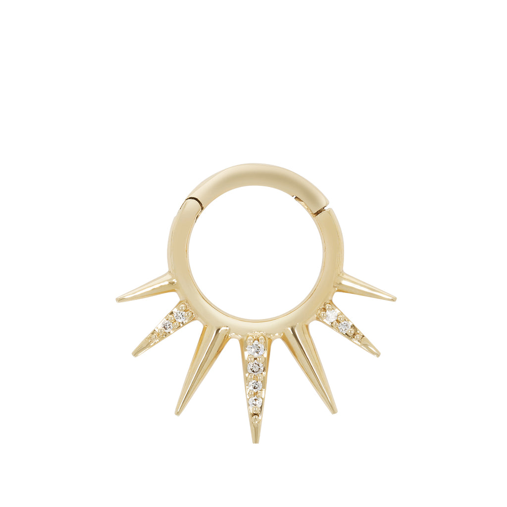 Split Point Clicker Hoop White Diamond – metier by tomfoolery